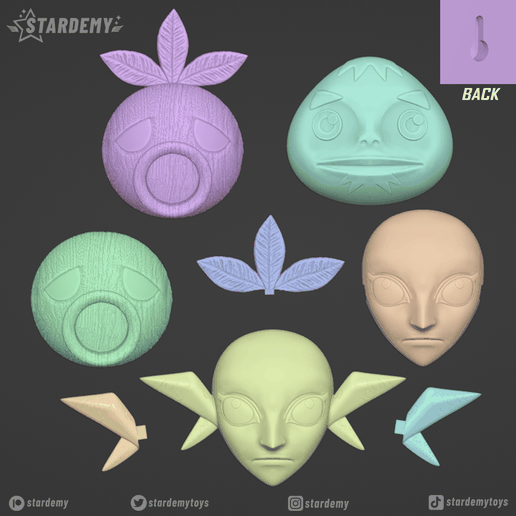 🪞 Zelda Majora Masks Deku Goron Zora Wall Decor・ 3D File for 3D ...