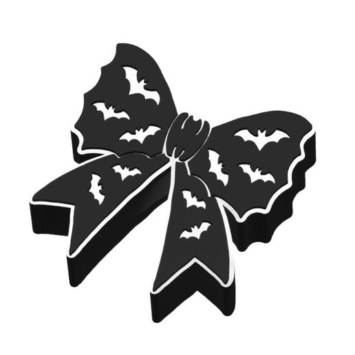 🦇 Bat Bow Version 2 Straw Topper 2 sizes 3MF File included・ 3D File for ...