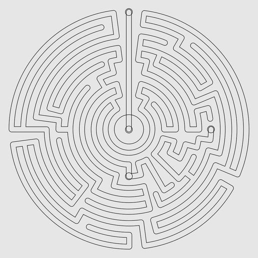 🧩 Doublesided Circular Maze・Free 3D File for 3D printing and CNC ...