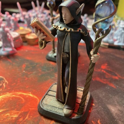 3D printer Elf Male Mage 01 • made with Anycubic Mono X 6K・Cults