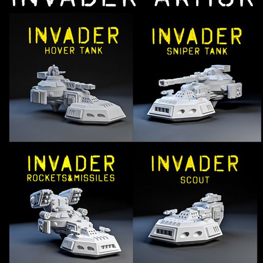 STL file INVADER ARMOR 👾 ・3D printing design to download・Cults