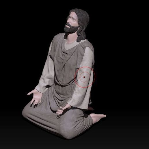 STL file Jesus pose 2 ️ ・Model to download and 3D print・Cults