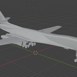 🛩️ Rockwell B-1 Lancer Bomber Plane・ OBJ File for 3D printing・Cults