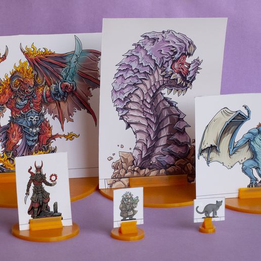 ⚔ 3000+ Token stands・Free 3D File for ・Cults