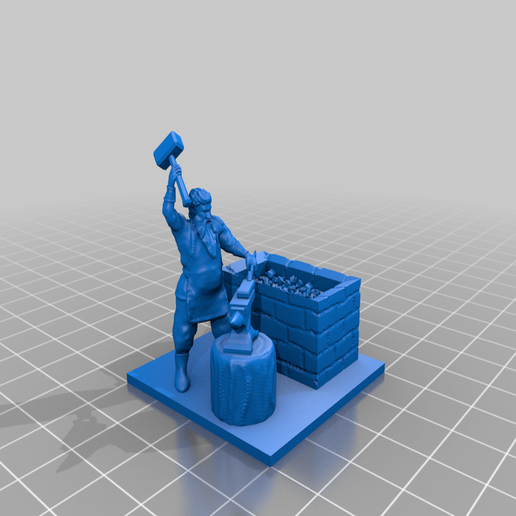🎲 Villagers - Smithy・Free 3D File for ・Cults