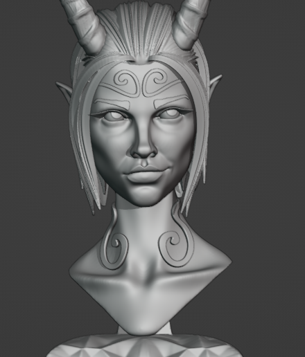 👩 Role Playing Game Woman Character Bust・Free STL File for 3D printing ...