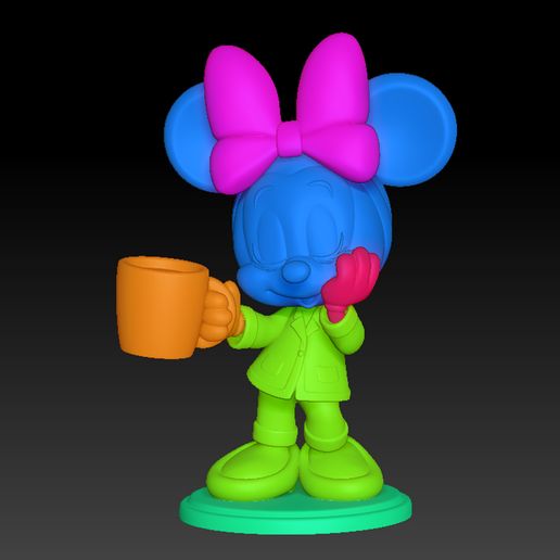 🐁 Minnie mouse・ 3D File for 3D printing・Cults