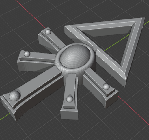 📛 Aeldari rune badge・ STL File for ・Cults