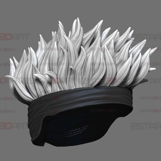 👁️ Gojo Saturo Eye Mask With Hair - jujutsu Kaisen Cosplay・ 3D File for ...