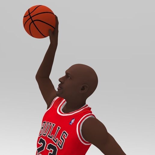 🇯🇴 Michael Jordan figurine for full color 3D printing・ 3D File for 3D ...
