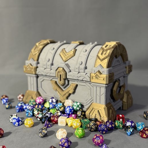 🎲 Custom DND LARGE Dwarven Chest Dice Holder STL (3D Print File)・ 3D ...