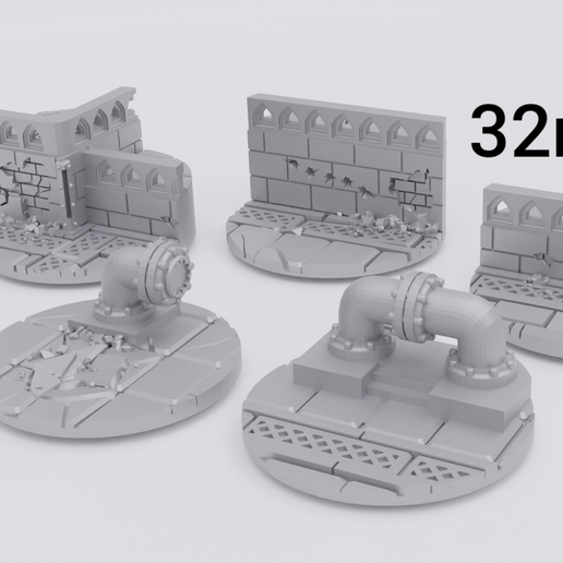 🎲 BASING BUNDLE: circular and rectangular 6-8mm wargaming base combined ...