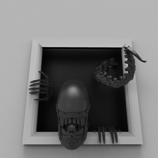 👽 Alien in Vent・ 3D File for 3D printing・Cults