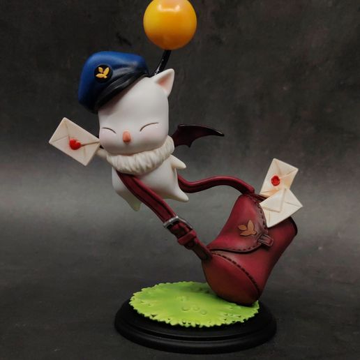 👾 Final Fantasy Moogle figure Post・ 3D File for 3D printing・Cults
