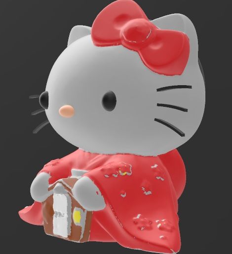 STL file Suporte Alexa Echo Dot 4a e 5a Geração Hello Kitty Kimono 👋 ...