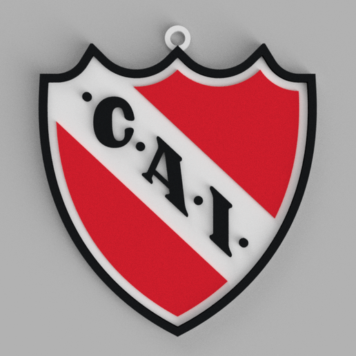 Archivo STL gratis Club Atlético Independiente logo Escudo Club Futbol ...
