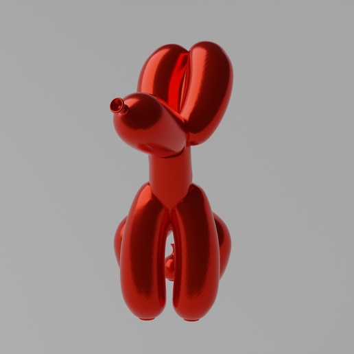 🎈 Squatting Balloon Dog Poop・ STL File for ・Cults