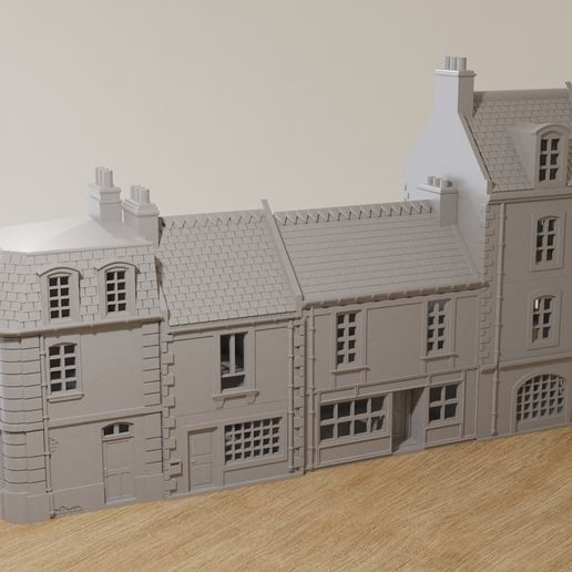🎲 Normandy Commercial Row Set - Wargaming Terrain・ 3D File for 3D ...