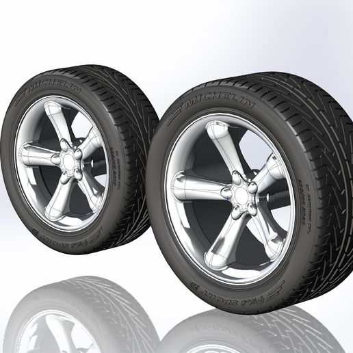 👽 Set of wheels for scale model of Plymouth Prowler 3D print model・ 3D ...