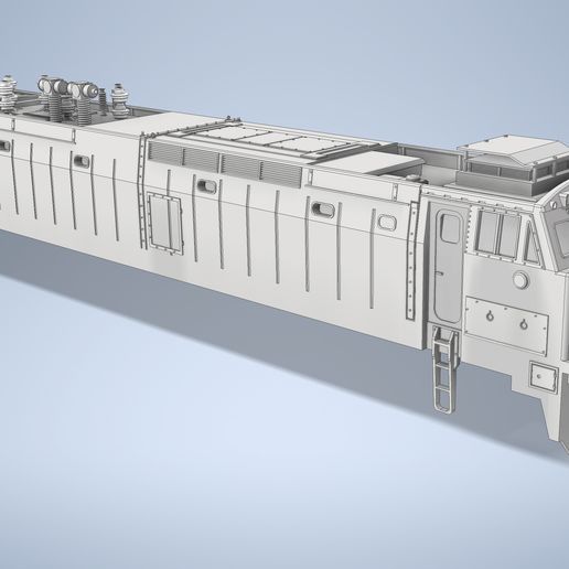 🇺🇸 HO Scale BMLP E60C-2 EA039・ STL File for 3D printing・Cults