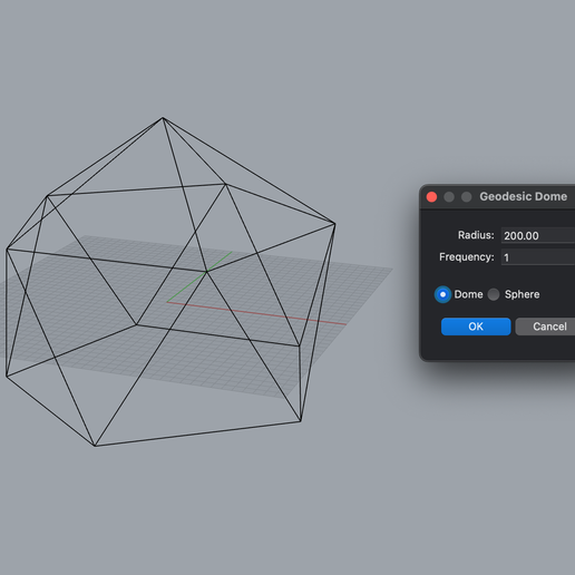 🏘️ Geodesic Dome Rhino3D Parametric Python Script for Architects・ 3D File for 3D printing・Cults