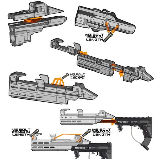 👽 UNW P90 styled Bullpup for the Tippmann 98 Custom Platinum edition ...