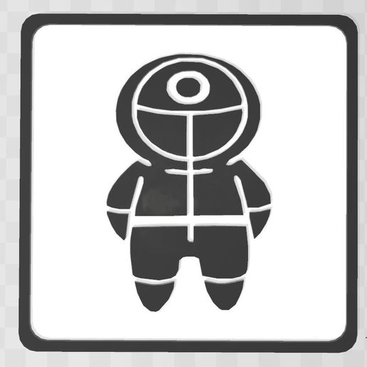 3MF file Squidgame 2d Wall Art 🎨 ・3D printing idea to download・Cults