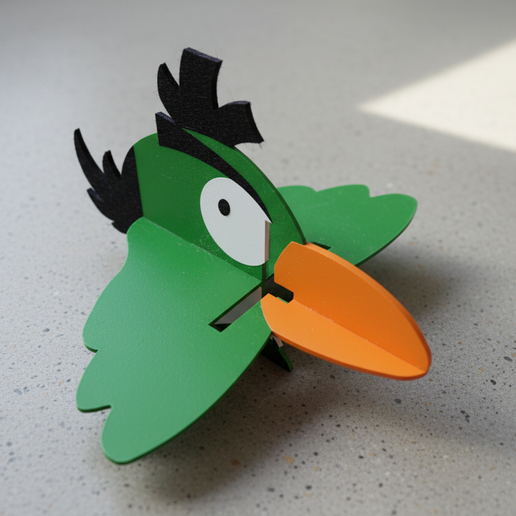 😡 Hal Angry Birds RC Plane・ DXF File for CNC machining - Laser cutting ...