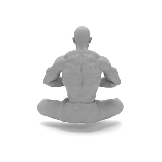 STL file MAN MEDITATING 👨 ・3D printable model to download・Cults