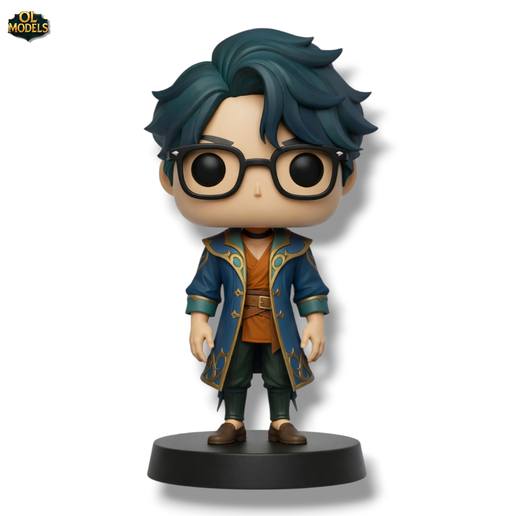 👓 Hwei With Glasses Chibi Figure League of Legends 3D Model・ STL File ...