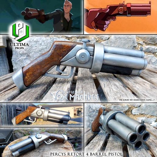 3D file Percy Revolver Retort Critical Role 🔫 ・3D printing idea to ...