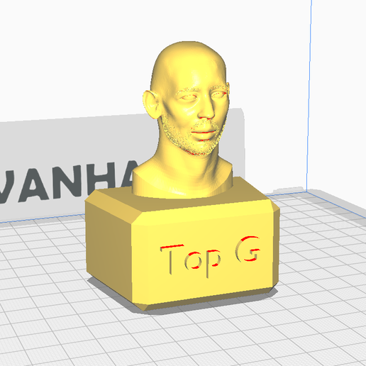 STL file Andrew Tate head top g 🔝 ・3D printable design to download・Cults