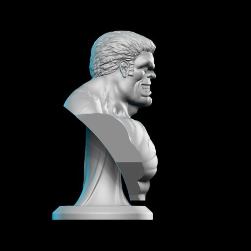 👤 Red Hulk Bust STL・ STL File for ・Cults