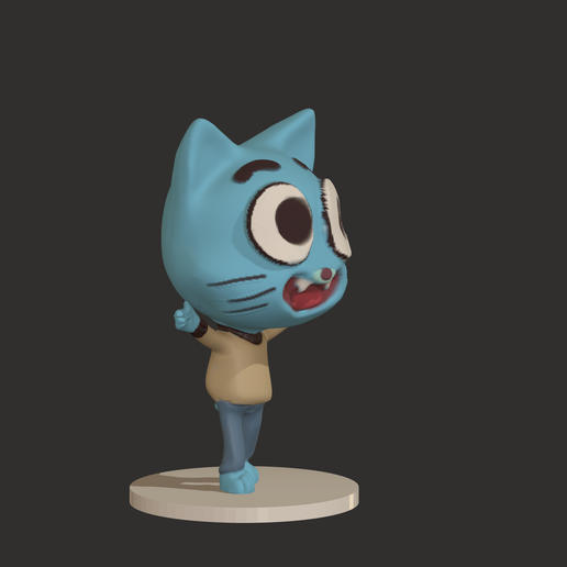 🗝️ Gumball figure and keychain (the amazing world of gumball)・ STL File ...