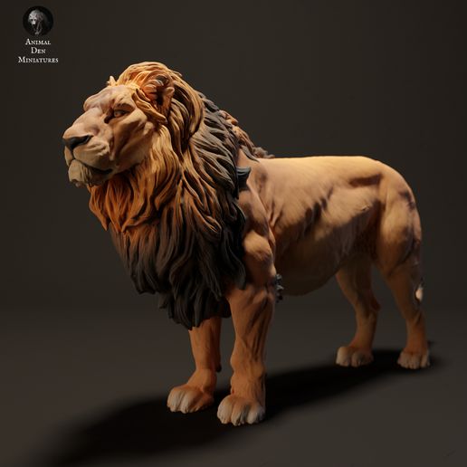 🦁 Lion・ 3D File for 3D printing・Cults