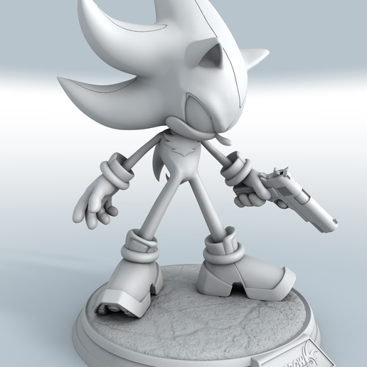 🦔 Shadow the hedgehog statue・ 3D File for 3D printing・Cults