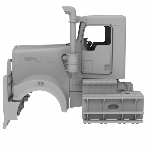 🚕 KENWORTH T-909 DAY CAB 1/14 SCALE CAB・ STL File for 3D printing・Cults