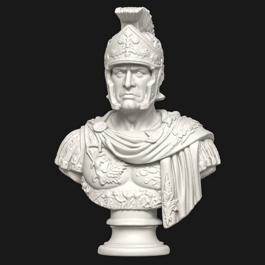 julius caesar bust stl