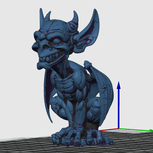 🐉 GARGOYLE COLORED・ STL File for 3D printing・Cults