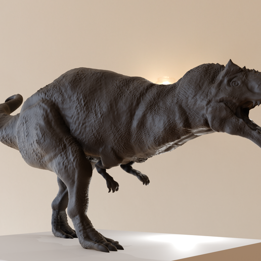 STL file allosaurus dinosaur leaning roaring stl 🦖 ・3D printer model to ...