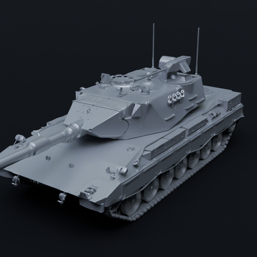 🐆 MBT alemán Leopard 2K・Archivo 3D para Impresión 3D・Cults