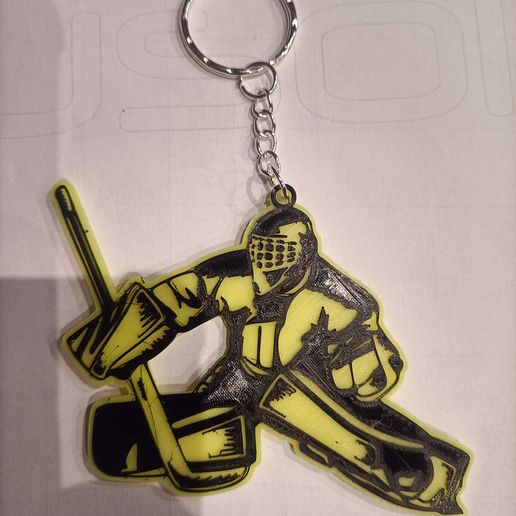 STL file field hockey goalie keychain 🏒 ・3D printing template to ...