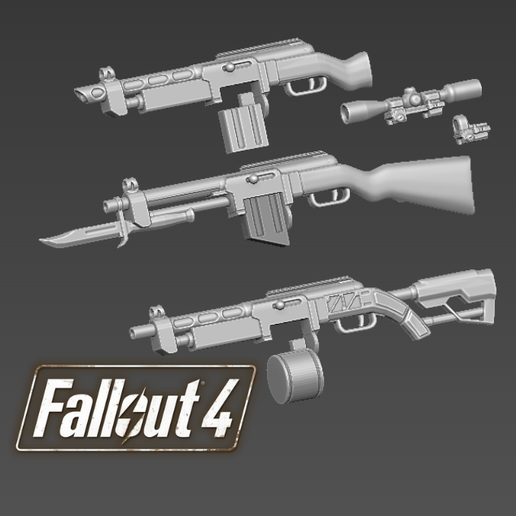 🔫 Combat shotgun 3d model fallout 4・ OBJ File for 3D printing・Cults