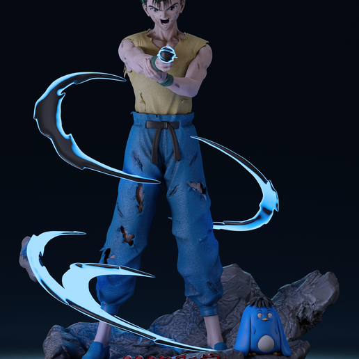 👾 Yusuke Urameshi - yuyuhakusho・ STL File for 3D printing・Cults