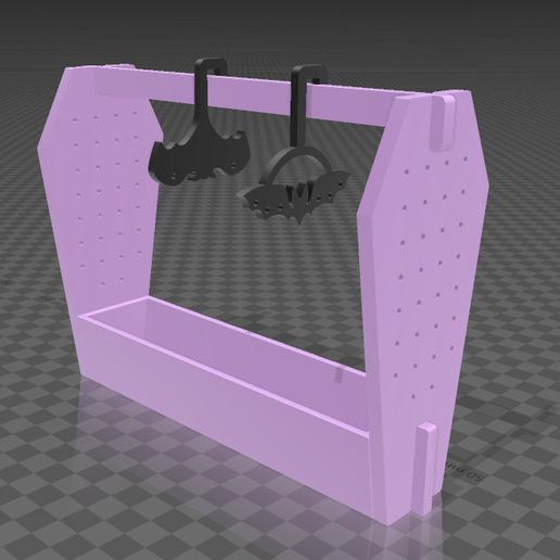 🦇 Wardrobe Bat Coffin Coat Hanger Earring Stand Stl Files - STL Digital ...