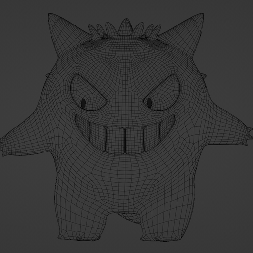 🐉 Gengar・ STL File for 3D printing・Cults