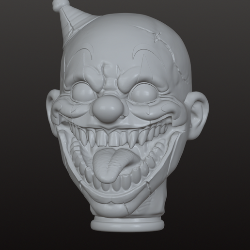 🤡 Mr Fancypants Creepy Clown Doll Head Gothic Horror Art Sculpt・ STL ...