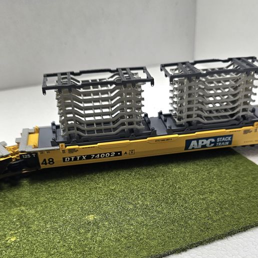 🌆 Chassis Racks load for flat cars・Archivo STL para Impresión 3D・Cults