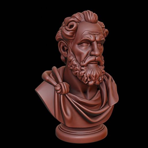 👤 Socrates Bust・ 3D File for 3D printing・Cults