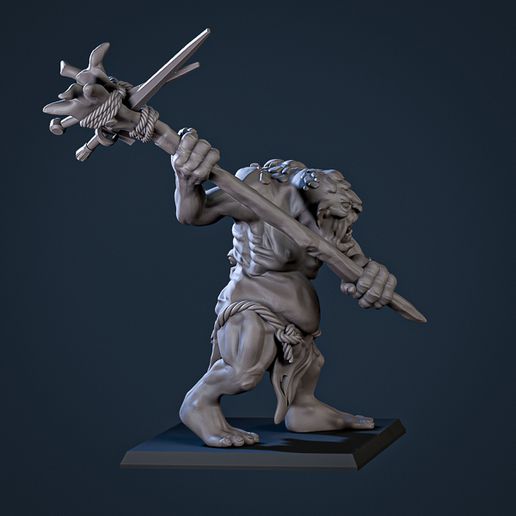 🧌 Troll warrior 1・ STL File for 3D printing・Cults